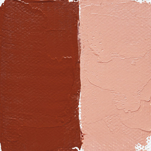 Peinture à l'huile extra-fine Ocre Rouge de Puisaye. Couleurs Leroux