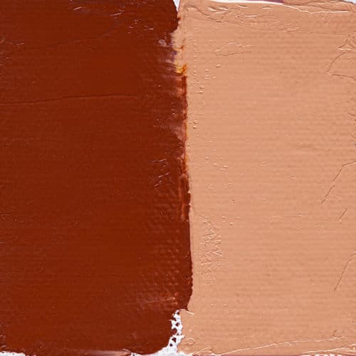 Peinture à l'huile extra-fine Ocre Rouge de Puisaye. Couleurs Leroux