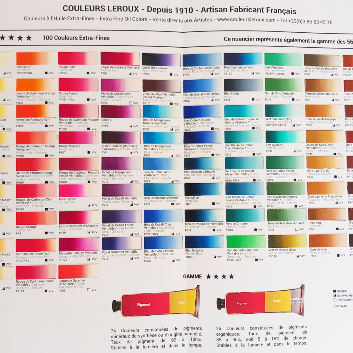 Vente de pigments purs véritables - Pigments naturels - Couleurs Leroux